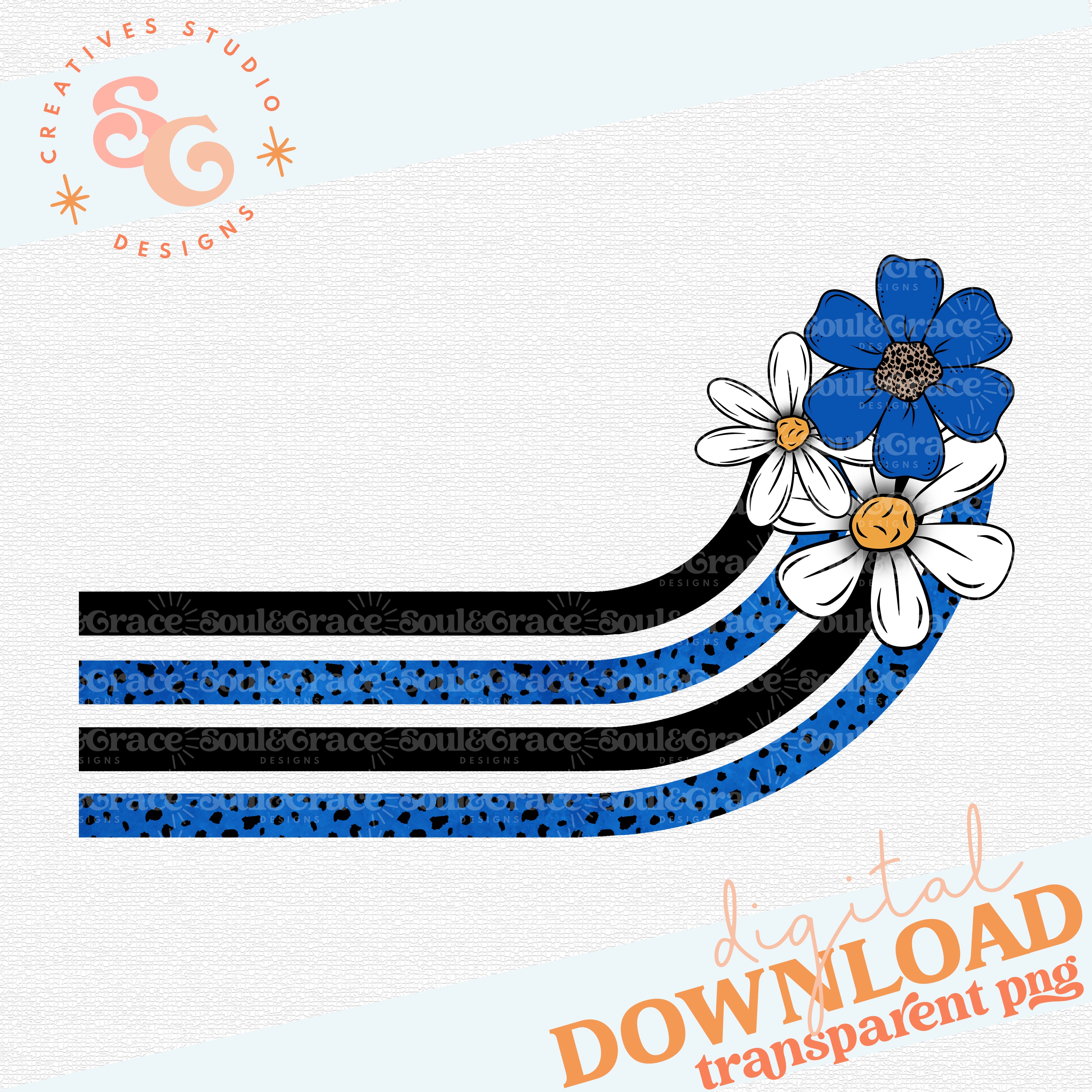 BLUE School Swoop [BLANK ADD A NAME] – Soul & Grace Designs