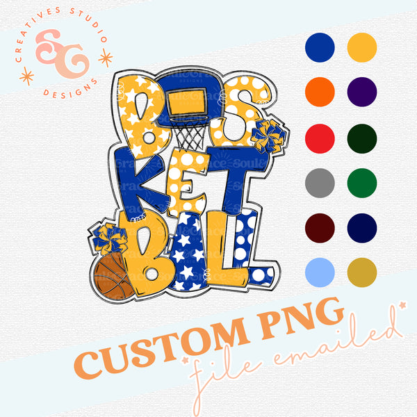 BASKETBALL WORD ART CUSTOM – Soul & Grace Designs