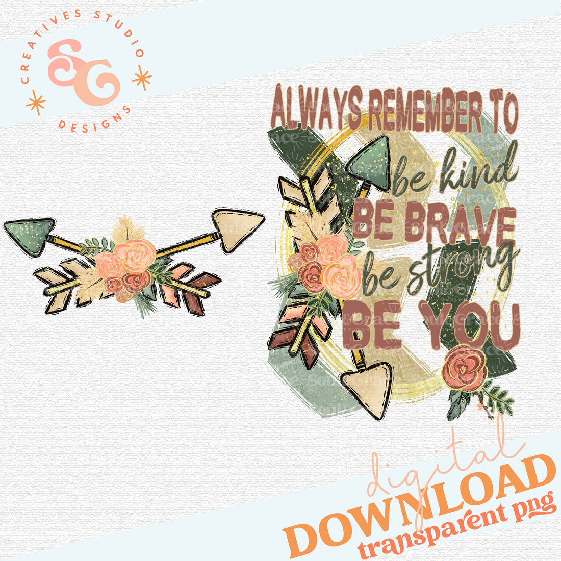 Boho Be Kind Front & Back Design – Soul & Grace Designs