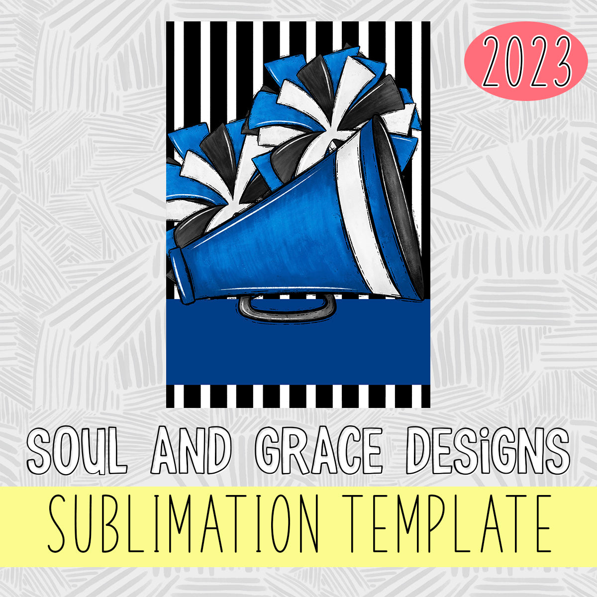 Team Spirit Cheer Garden Flag Blue – Soul & Grace Designs