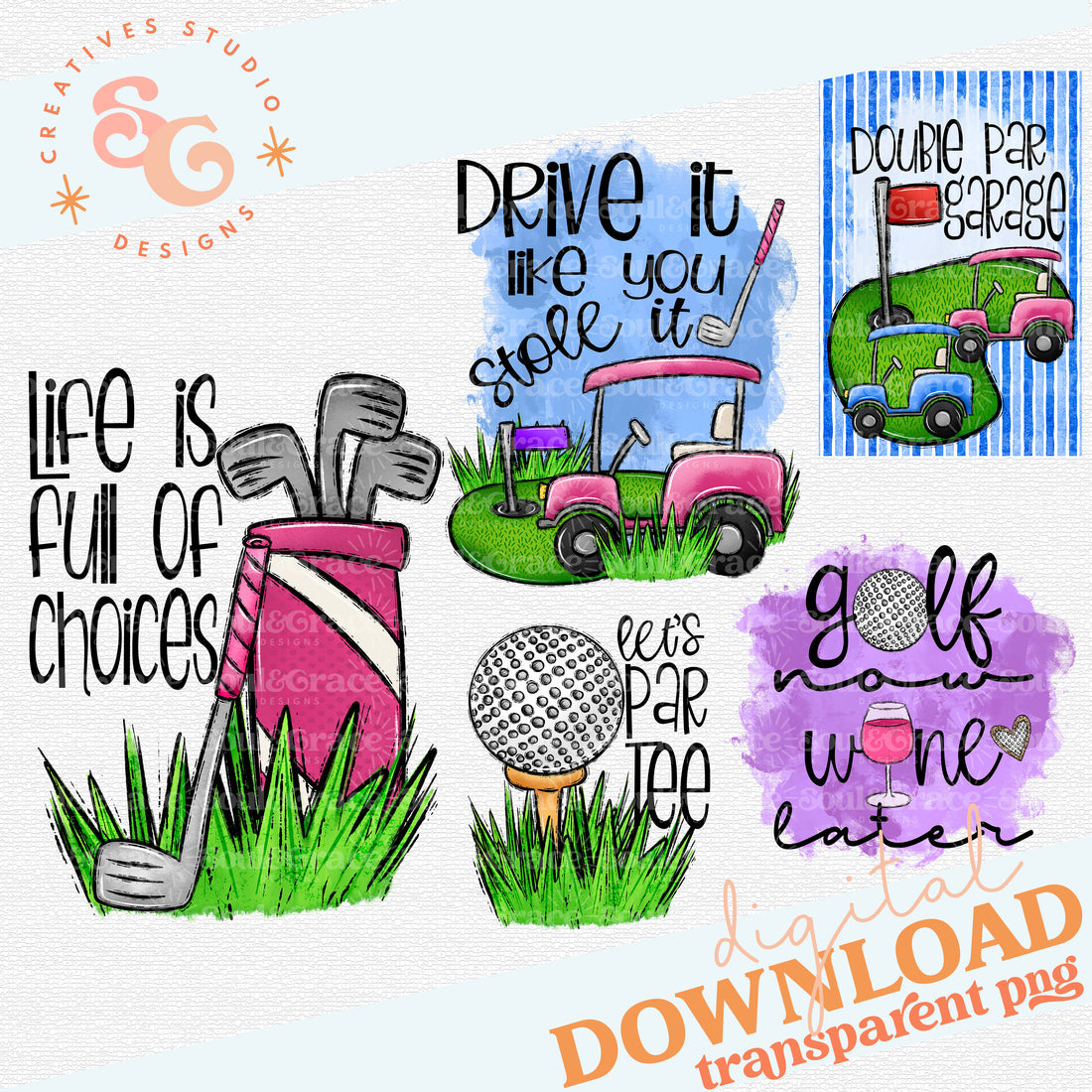 Funny Golf Sublimation Set – Soul & Grace Designs