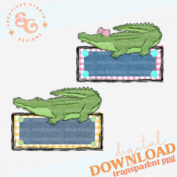 Alligator Name Plate – Soul & Grace Designs