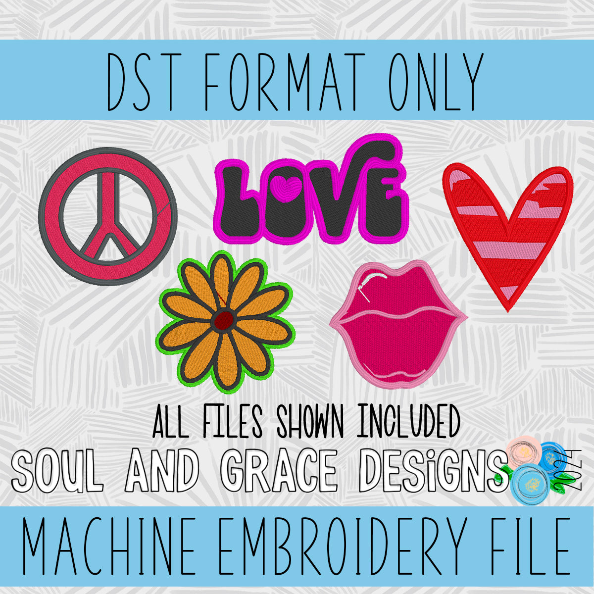 Hat Patch Mini Designs Set Machine Embroidery Design [DST] – Soul ...