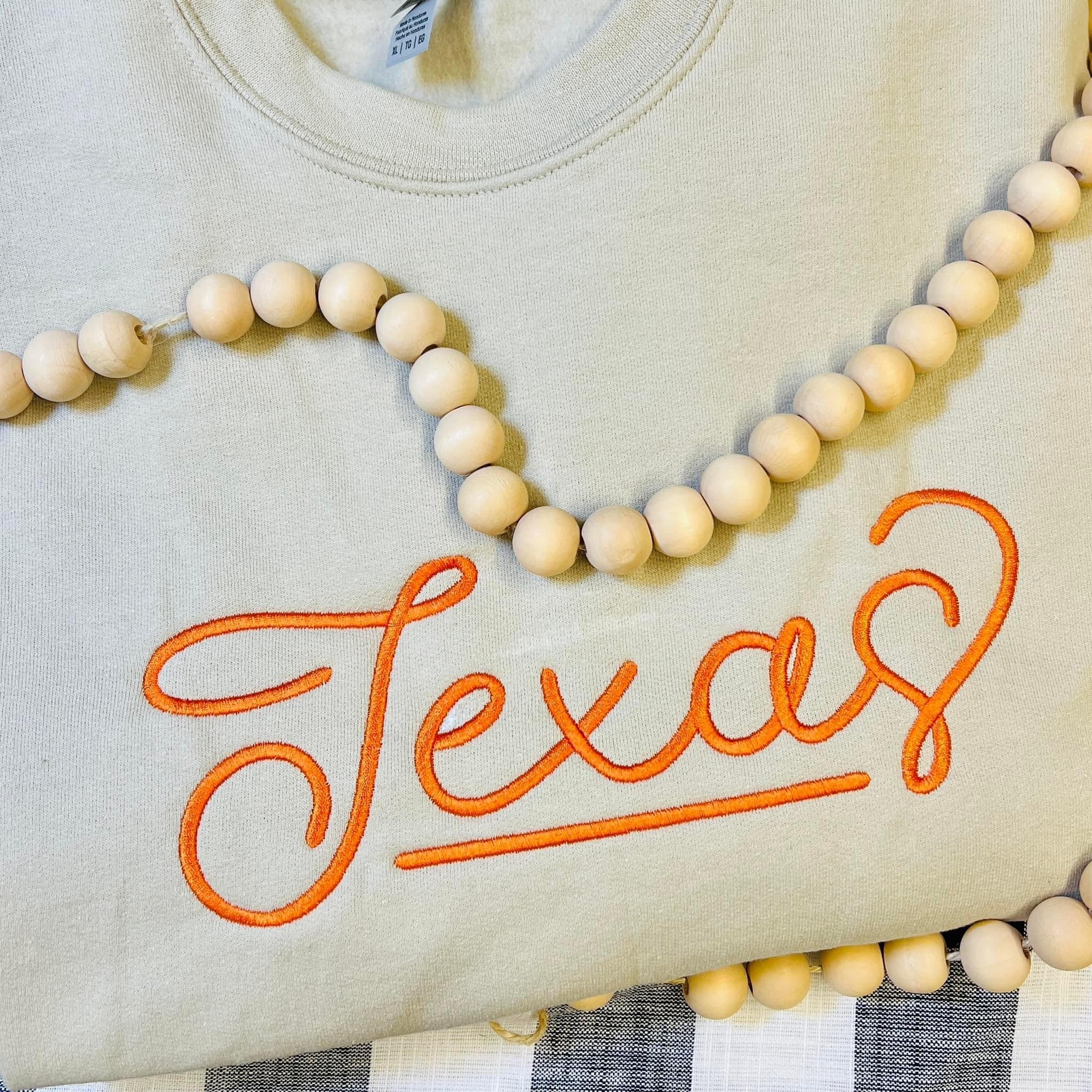 Handwritten Texas Machine Embroidery Design [DST] – Soul & Grace Designs