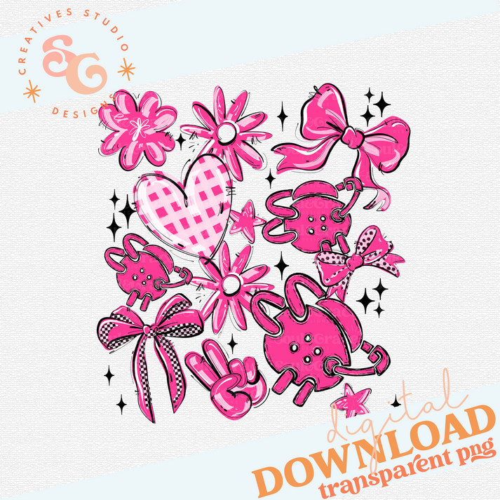 PINK PLAY BALL WRESTLING COLLAGE – Soul & Grace Designs