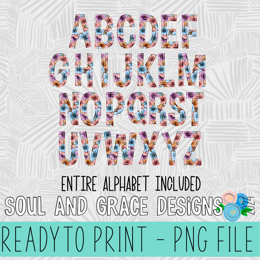 Tropical Alphabet – Soul & Grace Designs