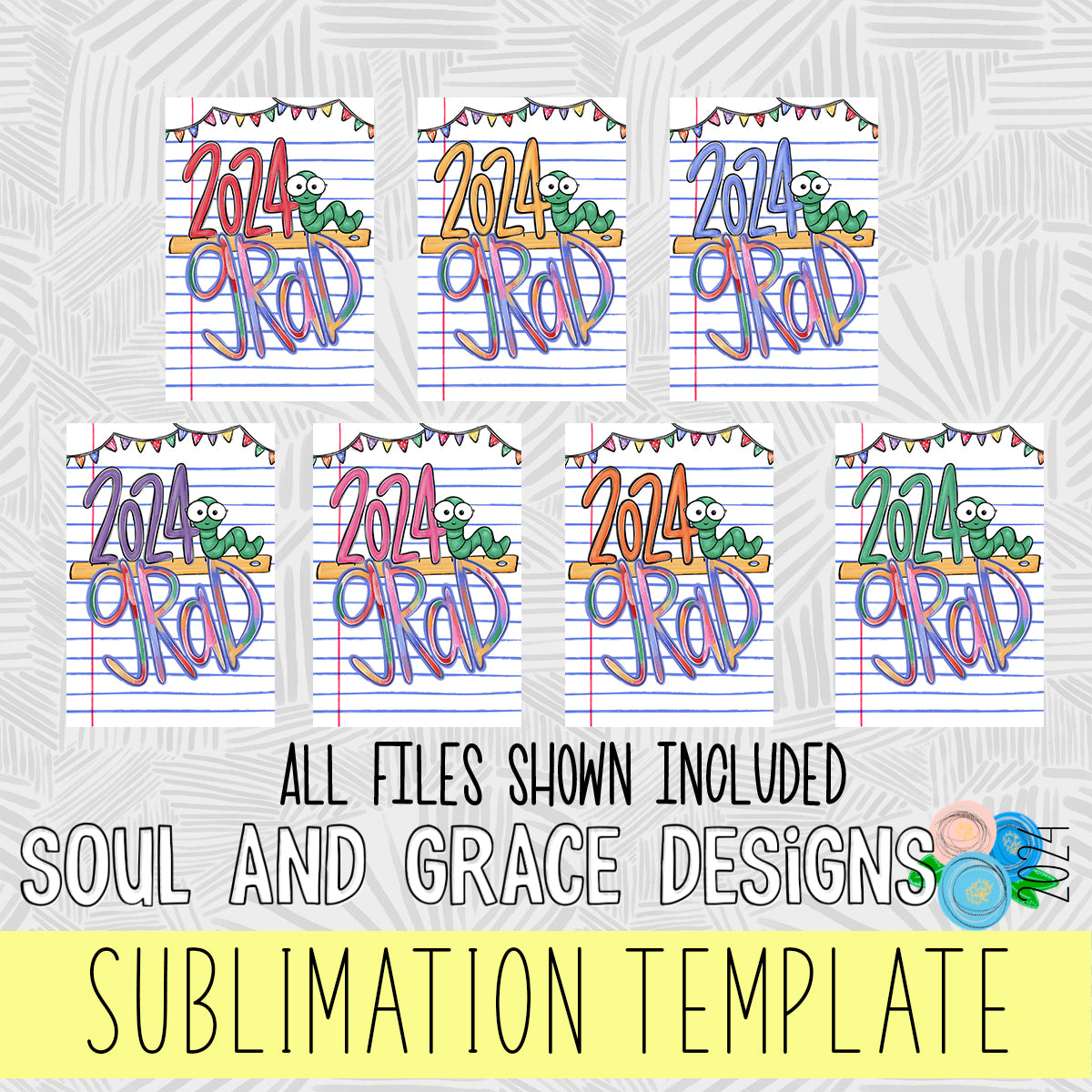 Worm Grad Garden Flags [all files included] – Soul & Grace Designs