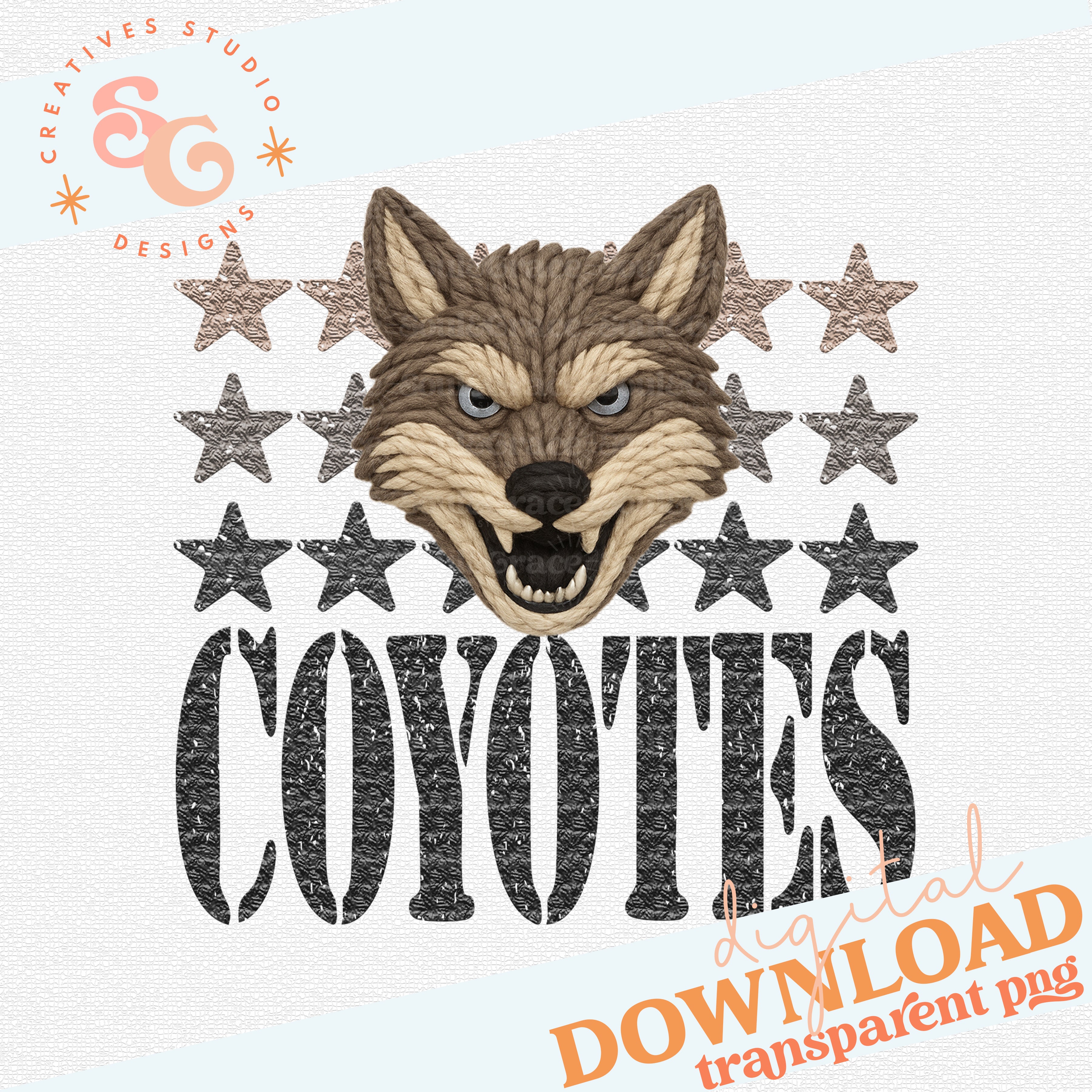 YARN MASCOTS COYOTES – Soul & Grace Designs