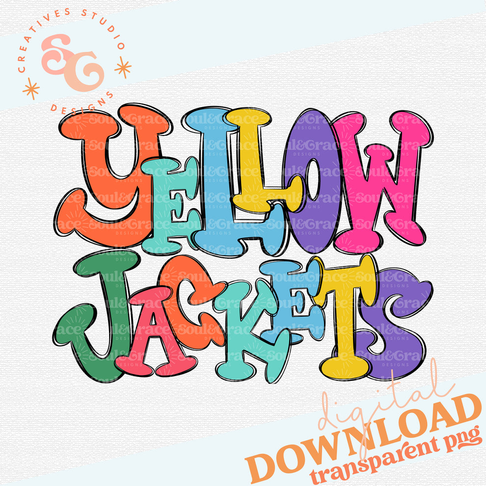 Jumping Jacks Mascots Yellow Jackets – Soul & Grace Designs